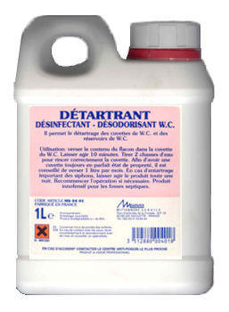- Détartrant désinfectant WC - Le bidon 1 litre - Distriartisan